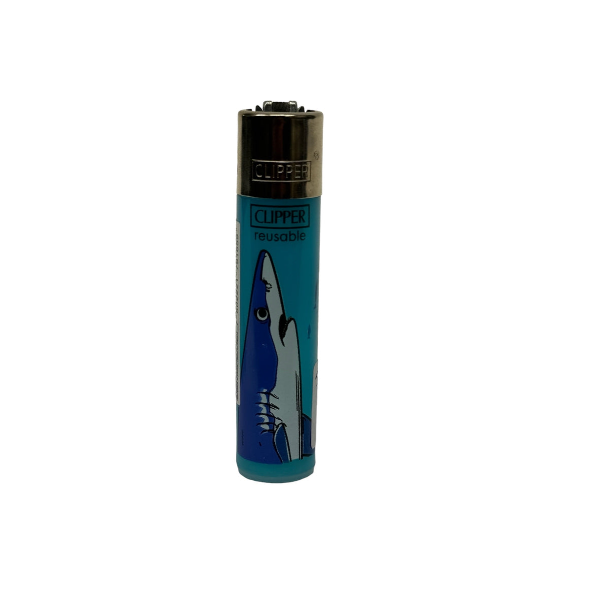 ENCENDEDOR CLIPPER REUSABLE SHARK HEADS – Hitters Shop