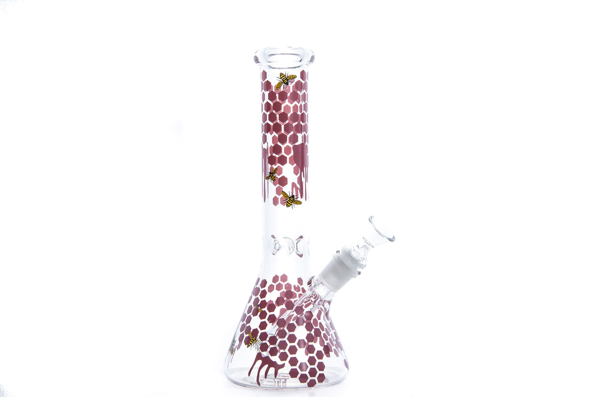 Beaker Abejas Rosa 10" – Hitters Shop